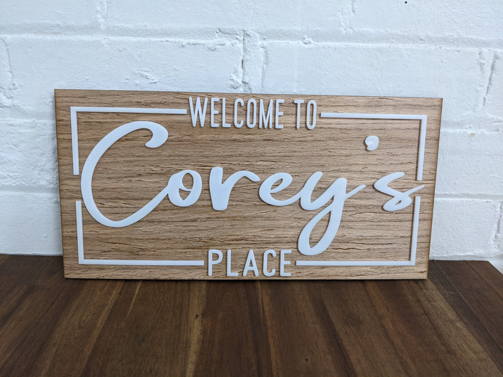 Welcome to Established sign – Letterfy